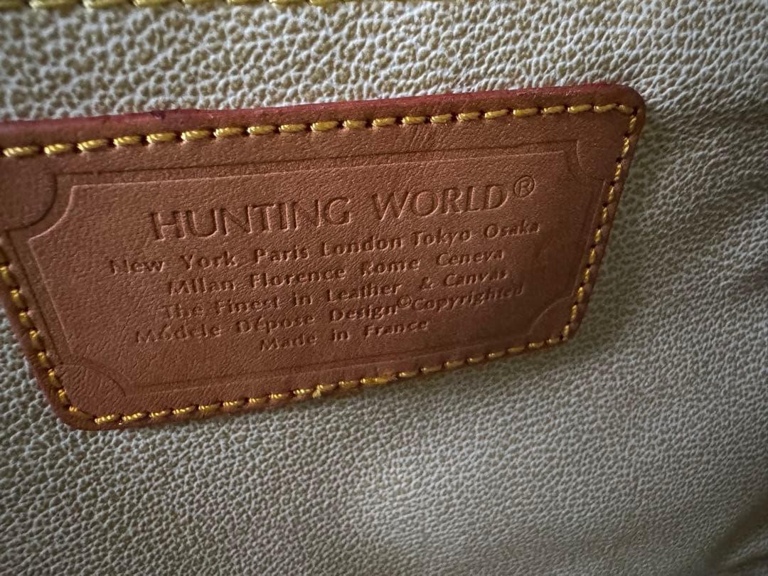 希少　HUNTINGWORLD ボストンバッグ　ゴルフ用バッグ　シューズケース付