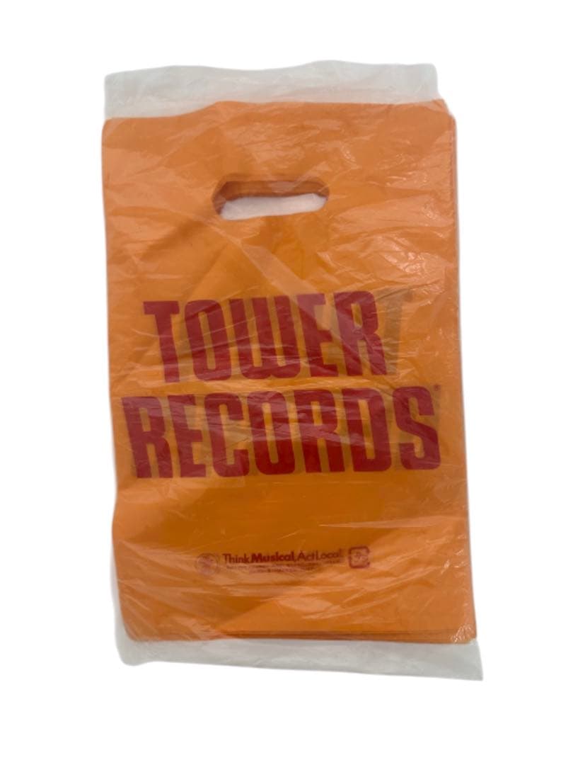 TOWER RECORDS ショッピングバッグ オレンジ　80枚
