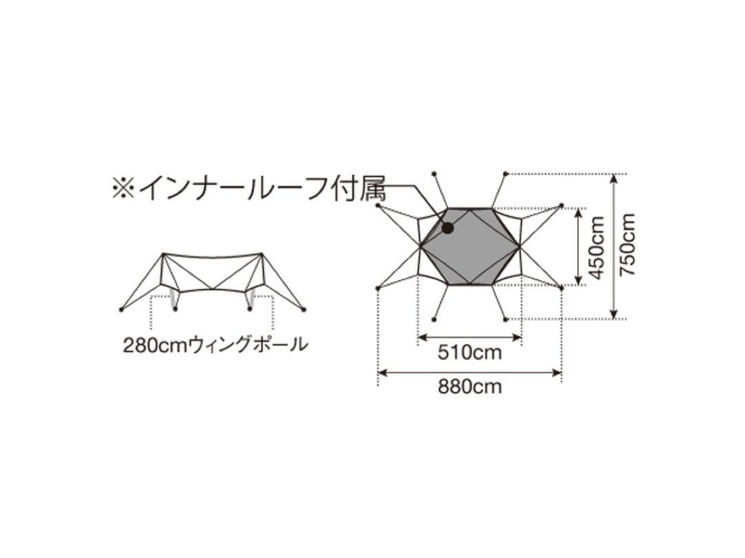 peak TAKIBIタープ オクタ TP-430