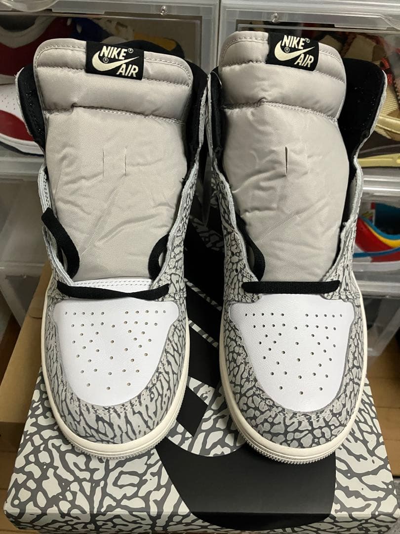 シューズ(男性用) Air Jordan 1 High OG White Cement/Safari
