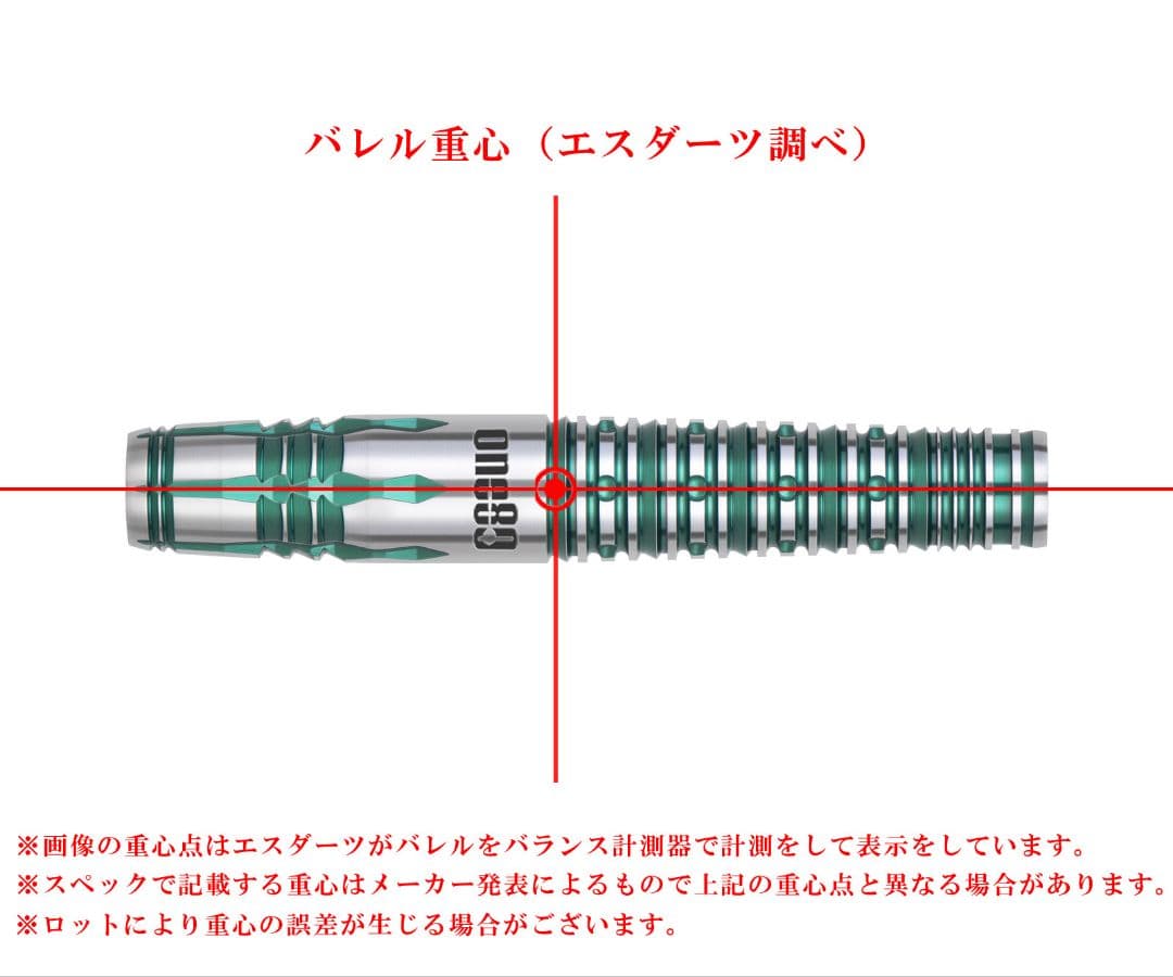 UTA ver.2 三浦歌織モデル エメラルド 2BA 18g ダーツ バレル