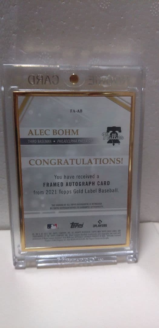 ALEC BOHM　TOPPS FIVE STAR ＆ GOLD LABEL