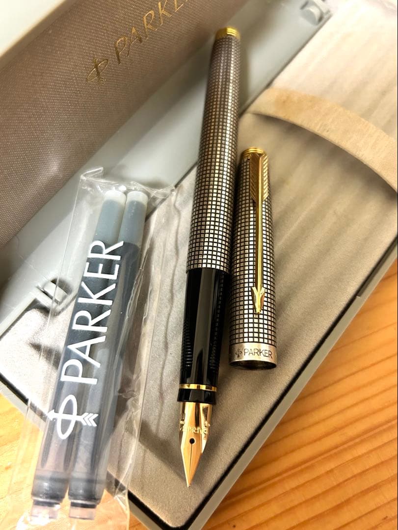 PARKER シズレ　万年筆　ボールペン　スターリングシルバー2本セット　美品！