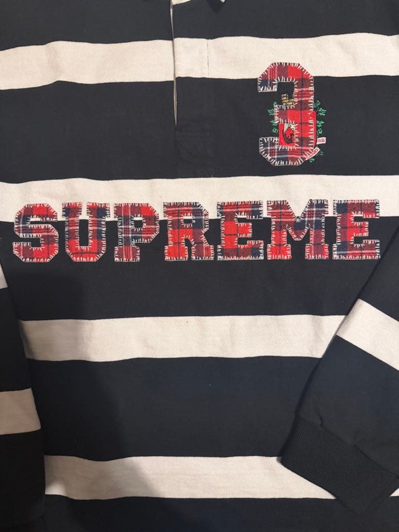 ウェア Supreme STRIPE RUGBY - 25FW