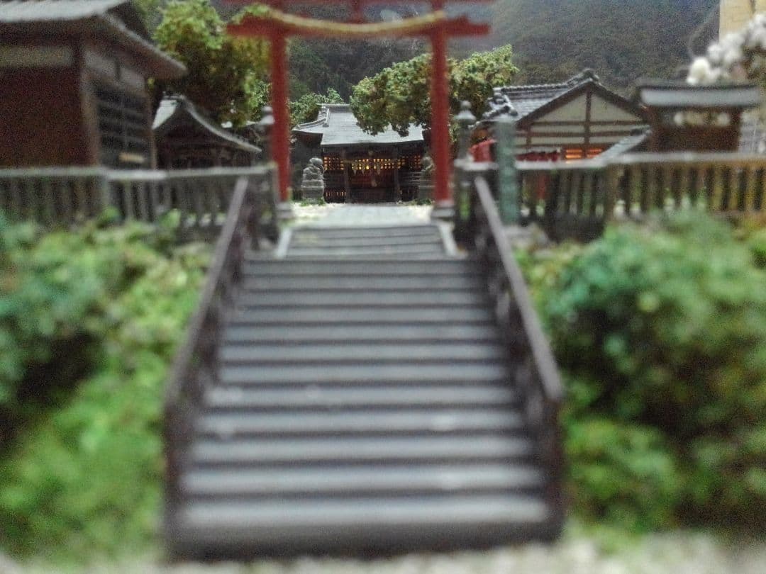 プラモデル✨神社✨寺✨お城✨ミニチュア✨ジオラマ✨３０㎝×２４㎝✨製作受付中❗