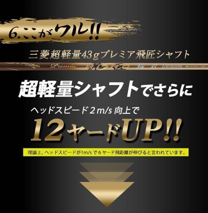 他にない個性! 三菱プレミア飛匠 ドクロ輝く超高反発の飛び! ダイナゴルフ 悪童