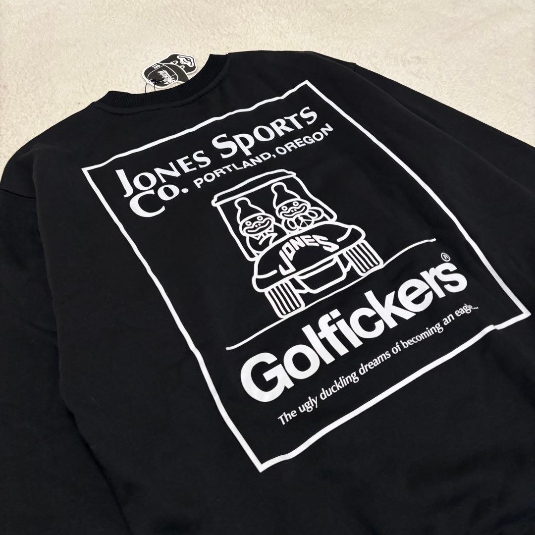 Golfickers × JONES スエット トレーナー ブラック Lサイズ