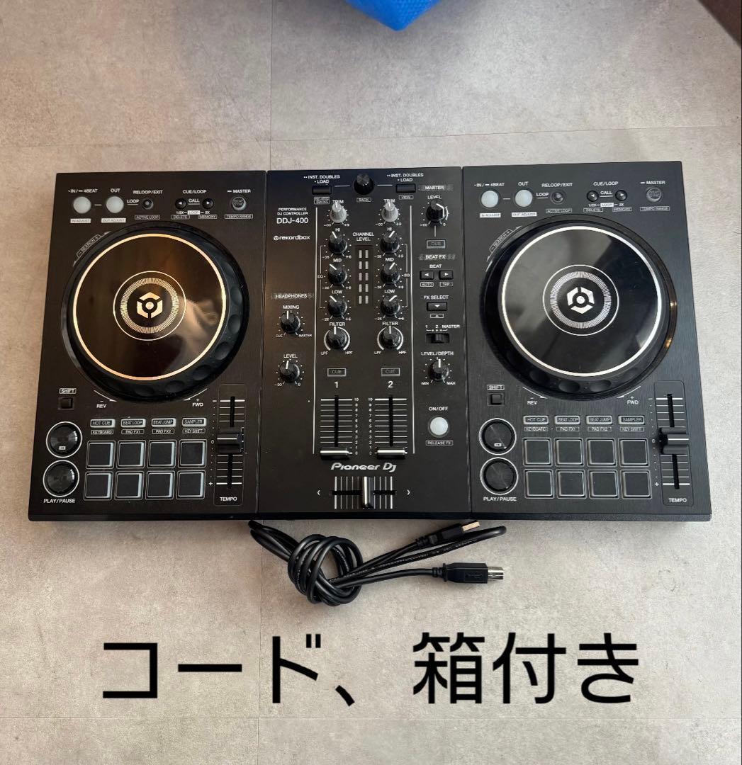 Pioneer DDJ-400 DJコントローラー コード・箱付き　美品