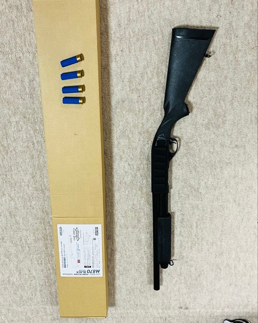 【美品】マルゼン ガスショットガン M870 BV ライブシェル