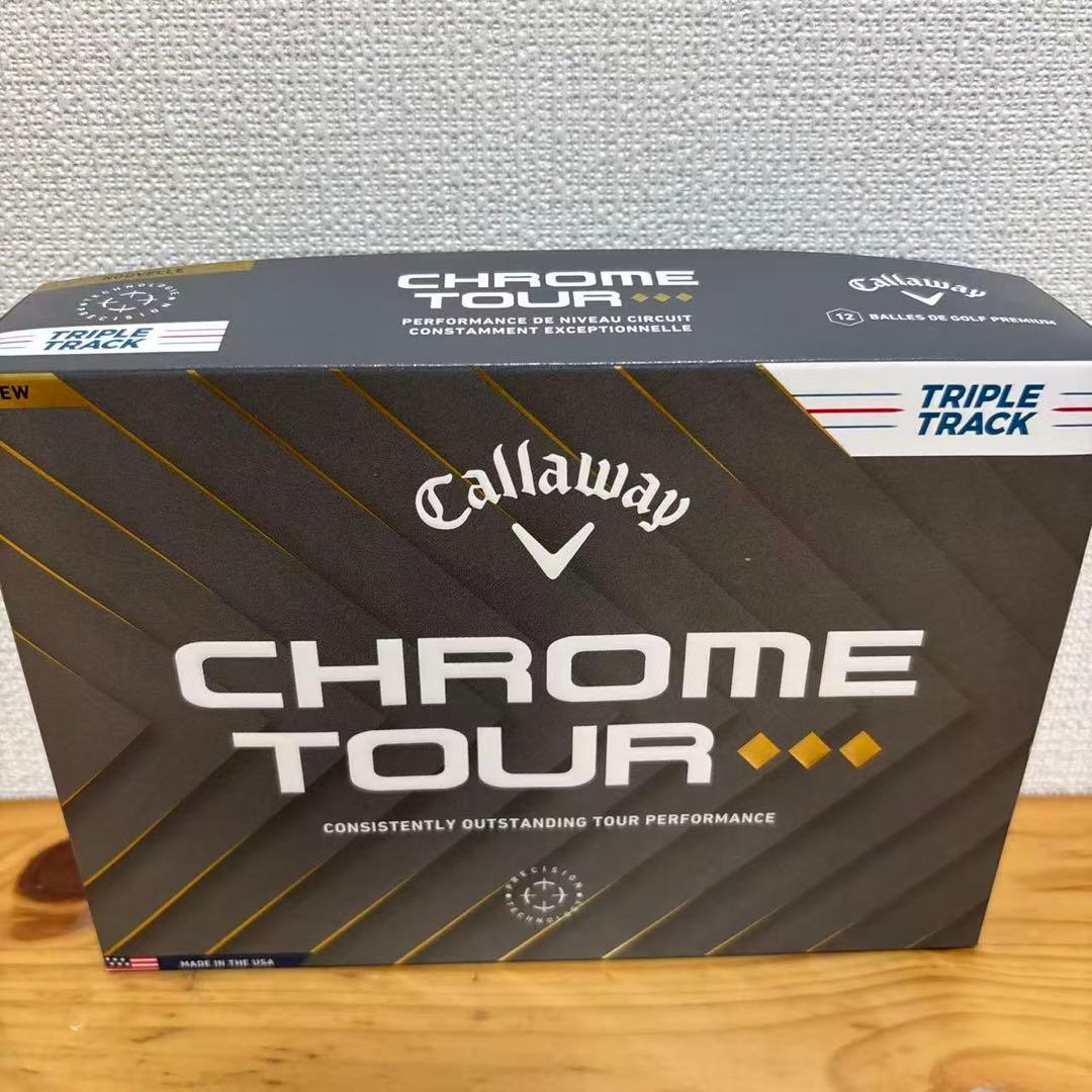キャロウェイゴルフボール CHROME TOUR x4箱セット