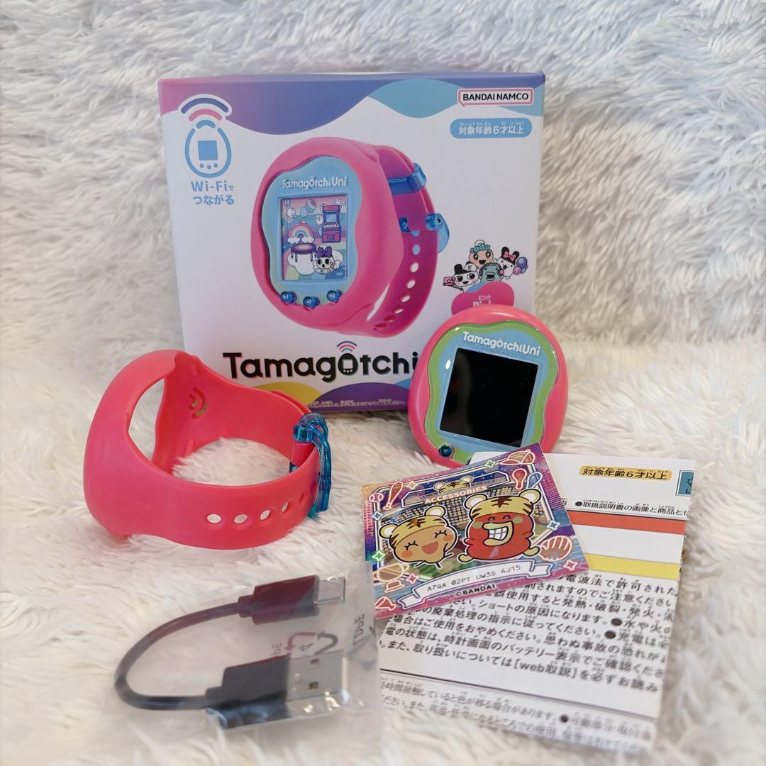Tamagotchi Uni ピンク　本体 箱あり　BANDAI たまごっちユニ