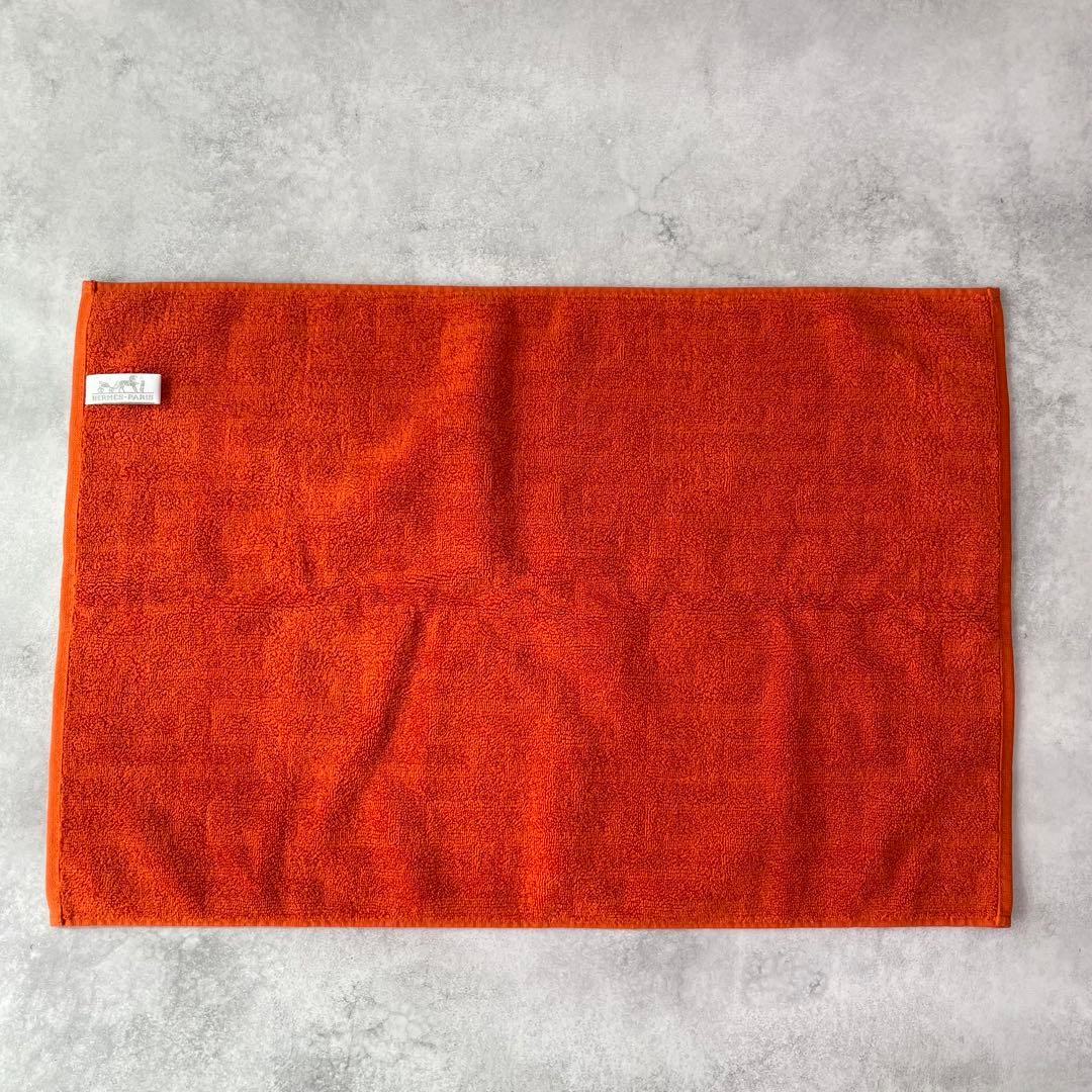 新品・未使用❤️HERMES ゲストタオル《ステアーズ》 オレンジ