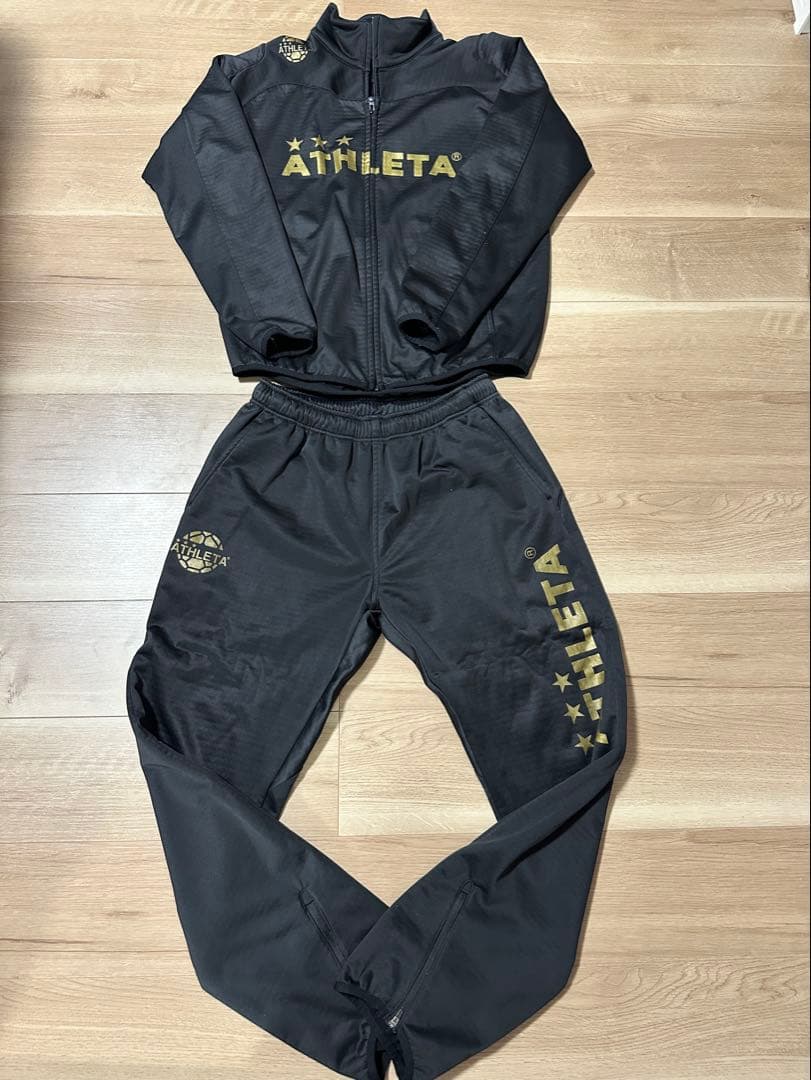 ATHLETA ブラック ジャージ 上M、下L