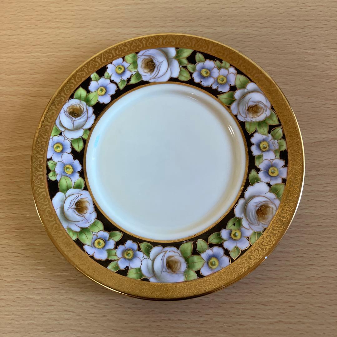 4. オールドノリタケNoritake-M印　ボウル、ソーサー、スプーンのトリオ