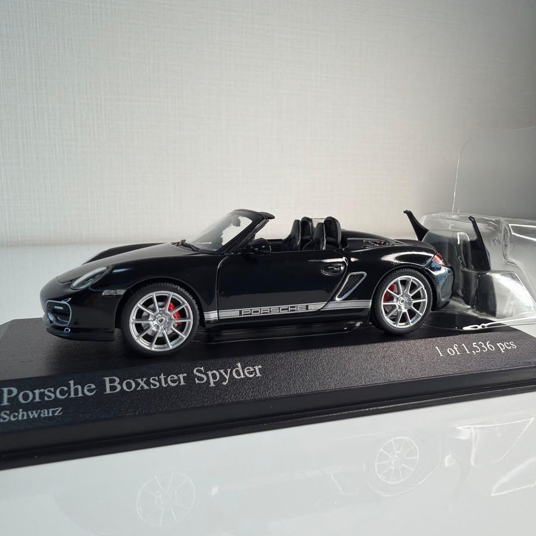 ミニカー Porsche Boxter Spyder 2010 Black /PMA