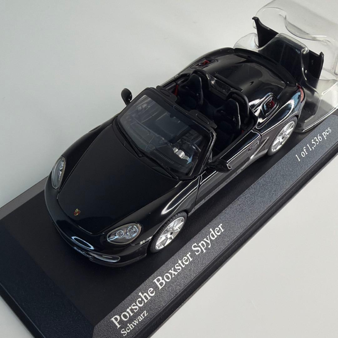 ミニカー Porsche Boxter Spyder 2010 Black /PMA