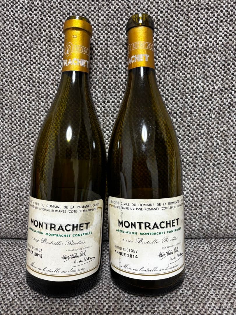 【DRC】Montrachet 2013年・2014年 2本セット 空瓶　ワイン