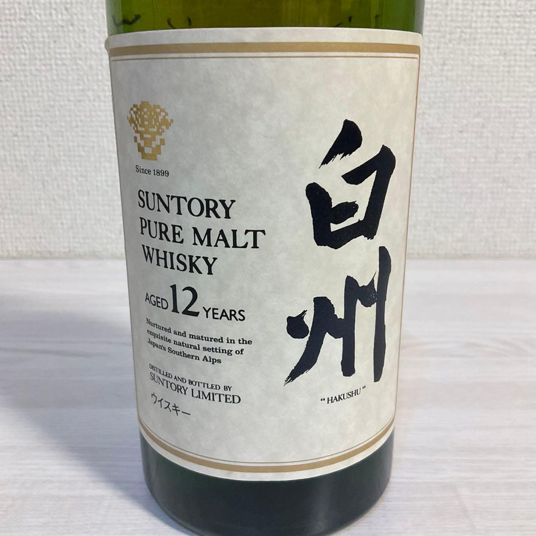 SUNTORY ウイスキー 白州12年 ピュアモルト 華ラベル 750ml