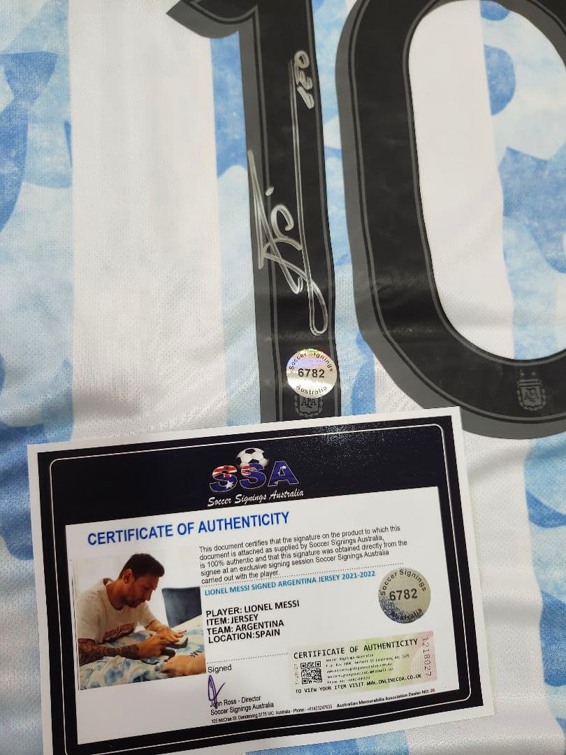 メッシ アルゼンチン代表 コパアメリカ サイン ユニフォーム messi