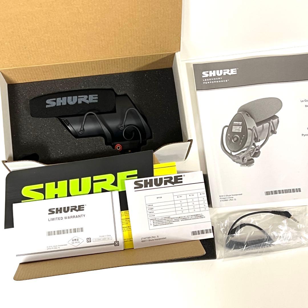 美品　SHURE カメラマウントマイクロホン（国内正規品）