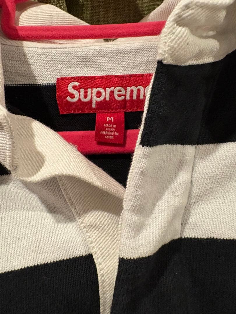 ウェア Supreme Stripe Rugby \"Black\"