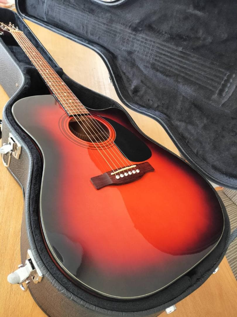 Fender CD-60CE SBST サンバースト エレアコ 純正ハードケース