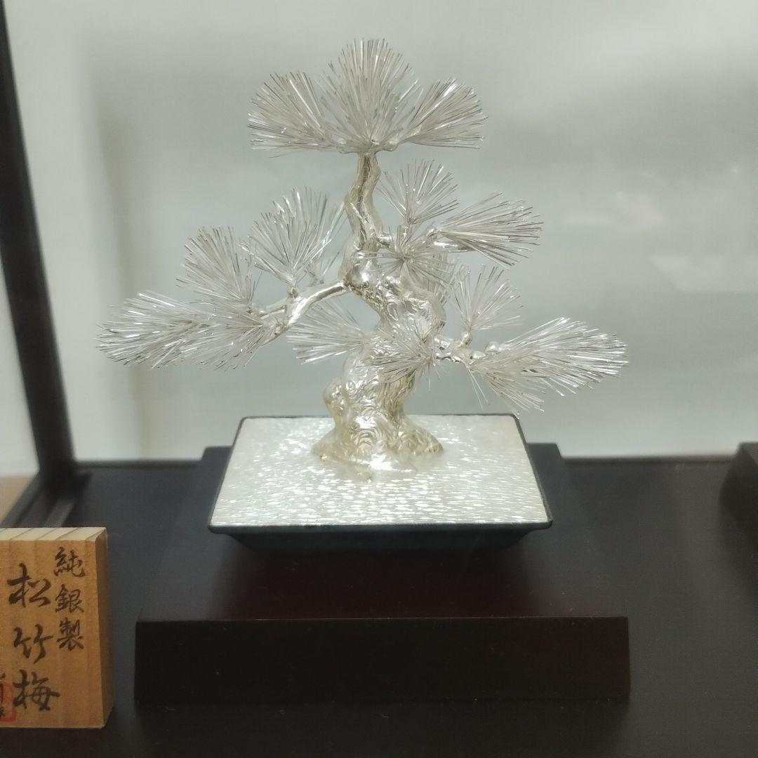 く*ん様 純銀製 盆栽風 金属工芸品