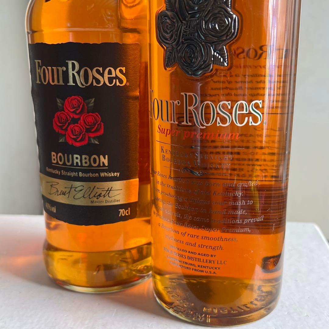 A95未開栓✨　Four Roses Bourbon ウイスキー　モルトグレーン
