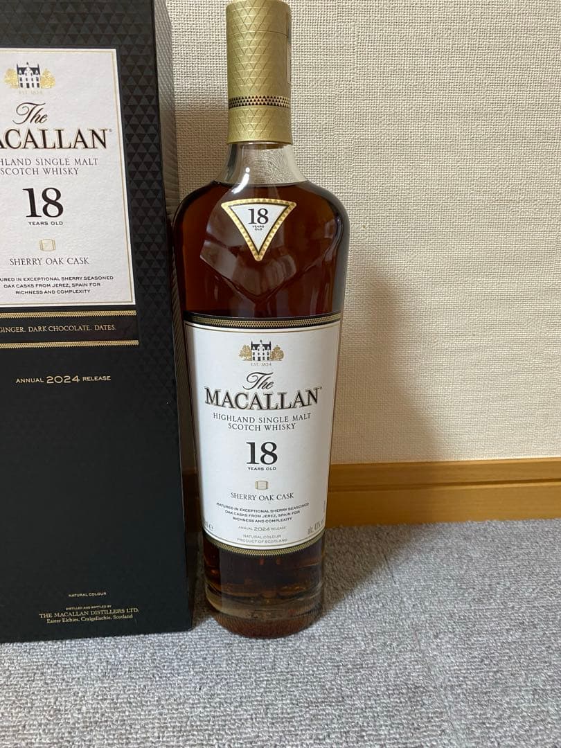 未開封The Macallan18YearsOld Sherry Oak2024