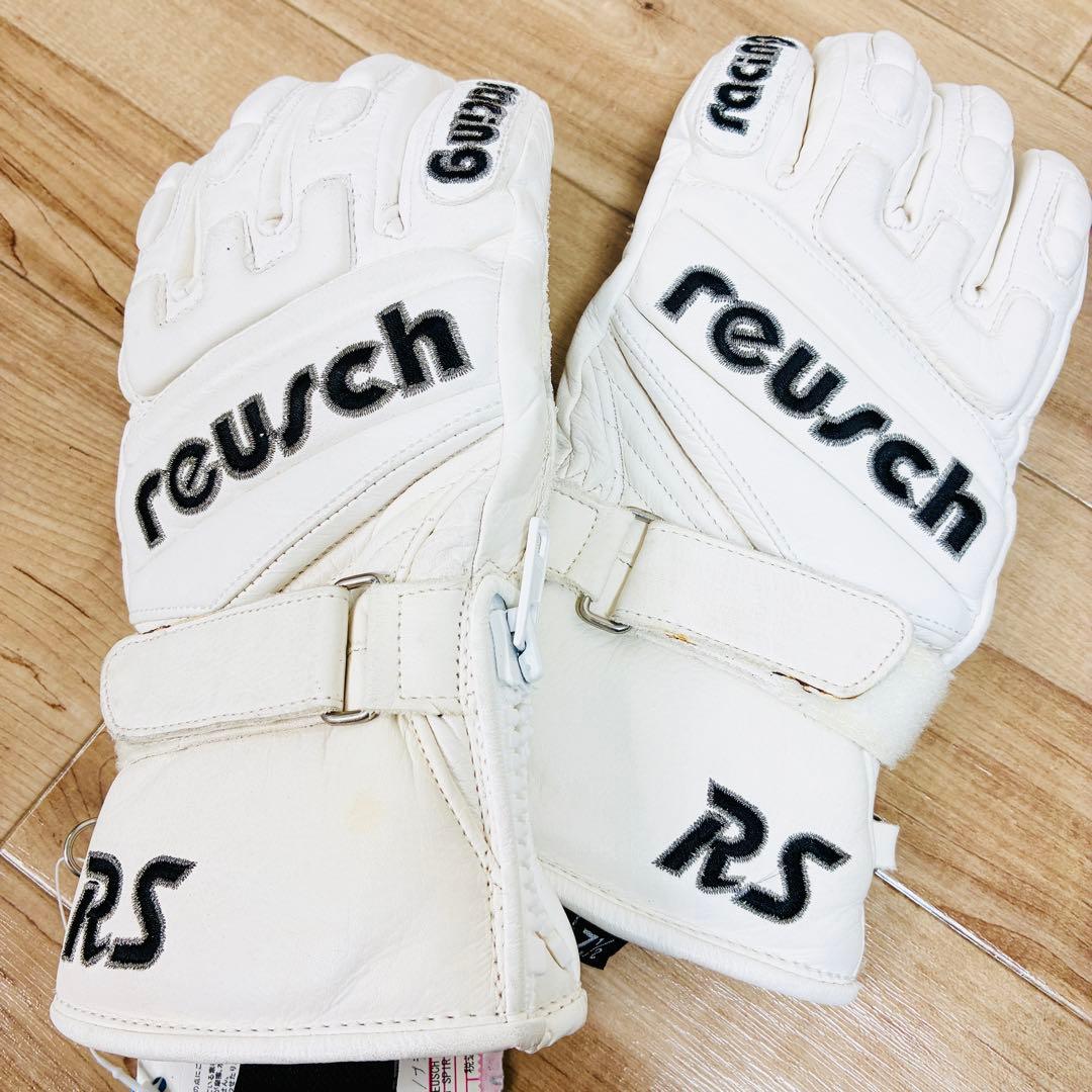 reusch ロイシュ　RS ホワイトスキーグローブ 7½