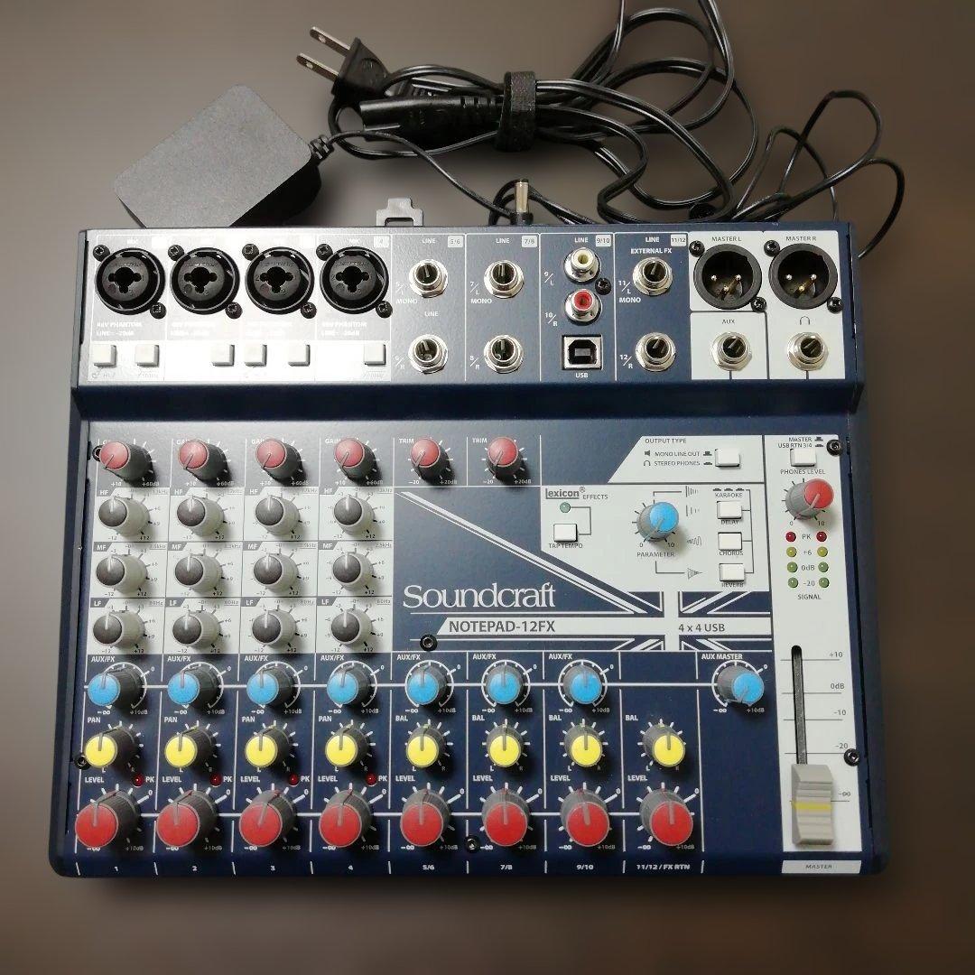 Soundcraft PA ミキサー NOTEPAD-12FX