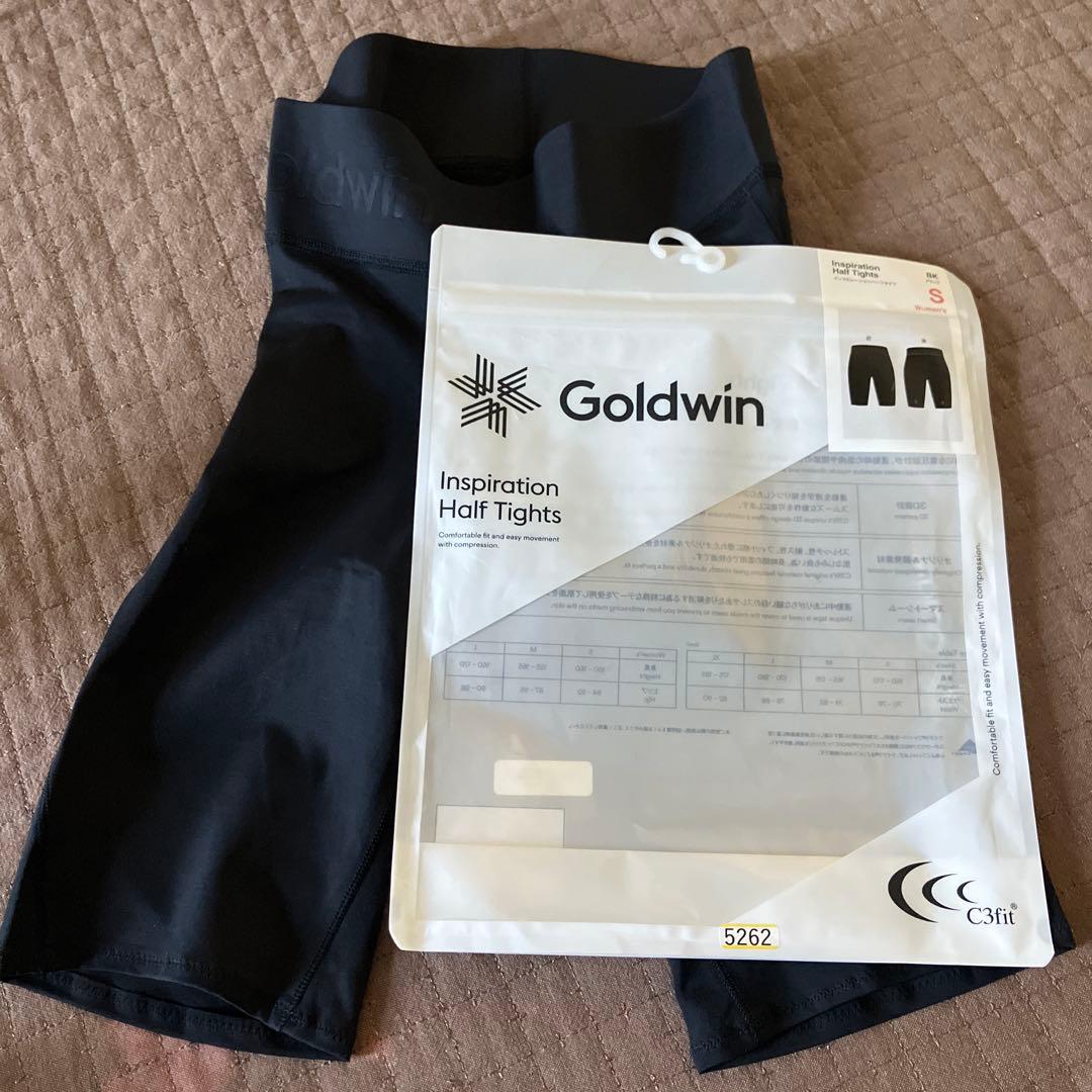 Goldwin インスピレーションハーフタイツ Sブラック