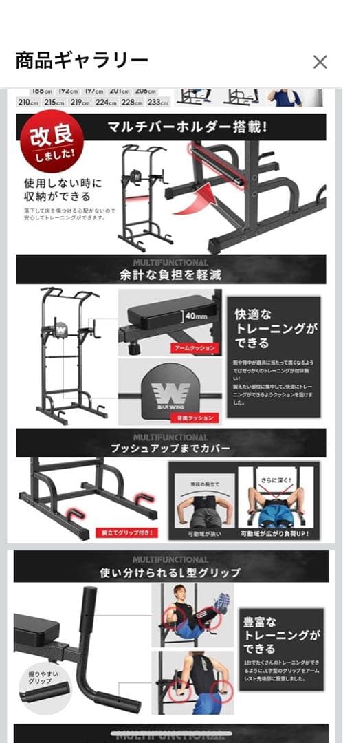 BARWING(バーウィング) ぶら下がり健康器