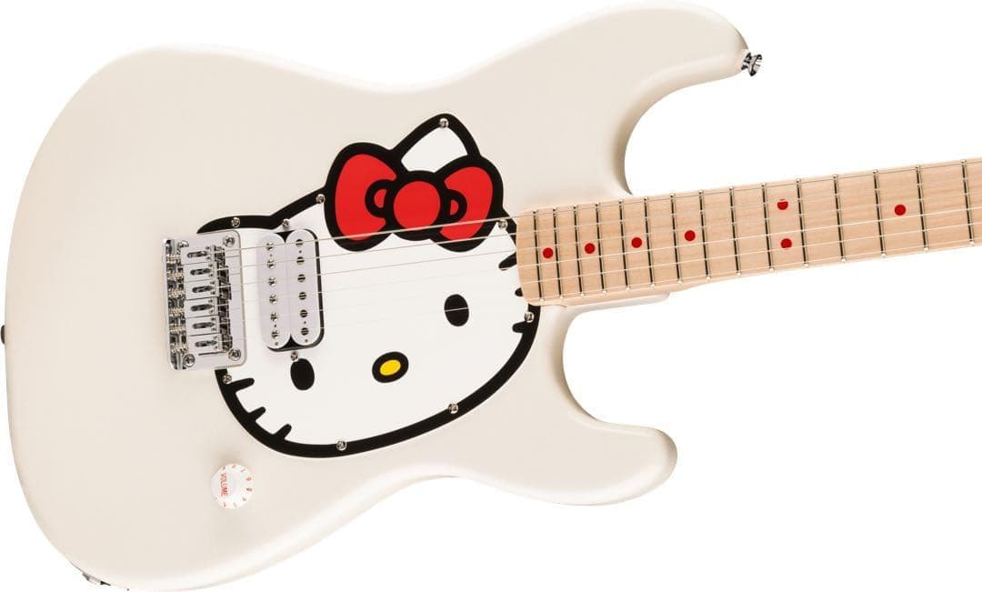 ギター Hello Kitty Stratocaster Limited White