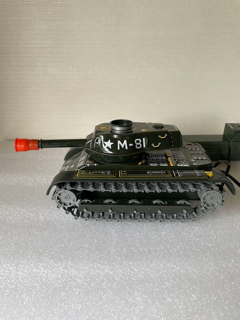 ＊リモコン戦車　電動ブリキ玩具　マスダヤ　M-81 　アンティーク＊