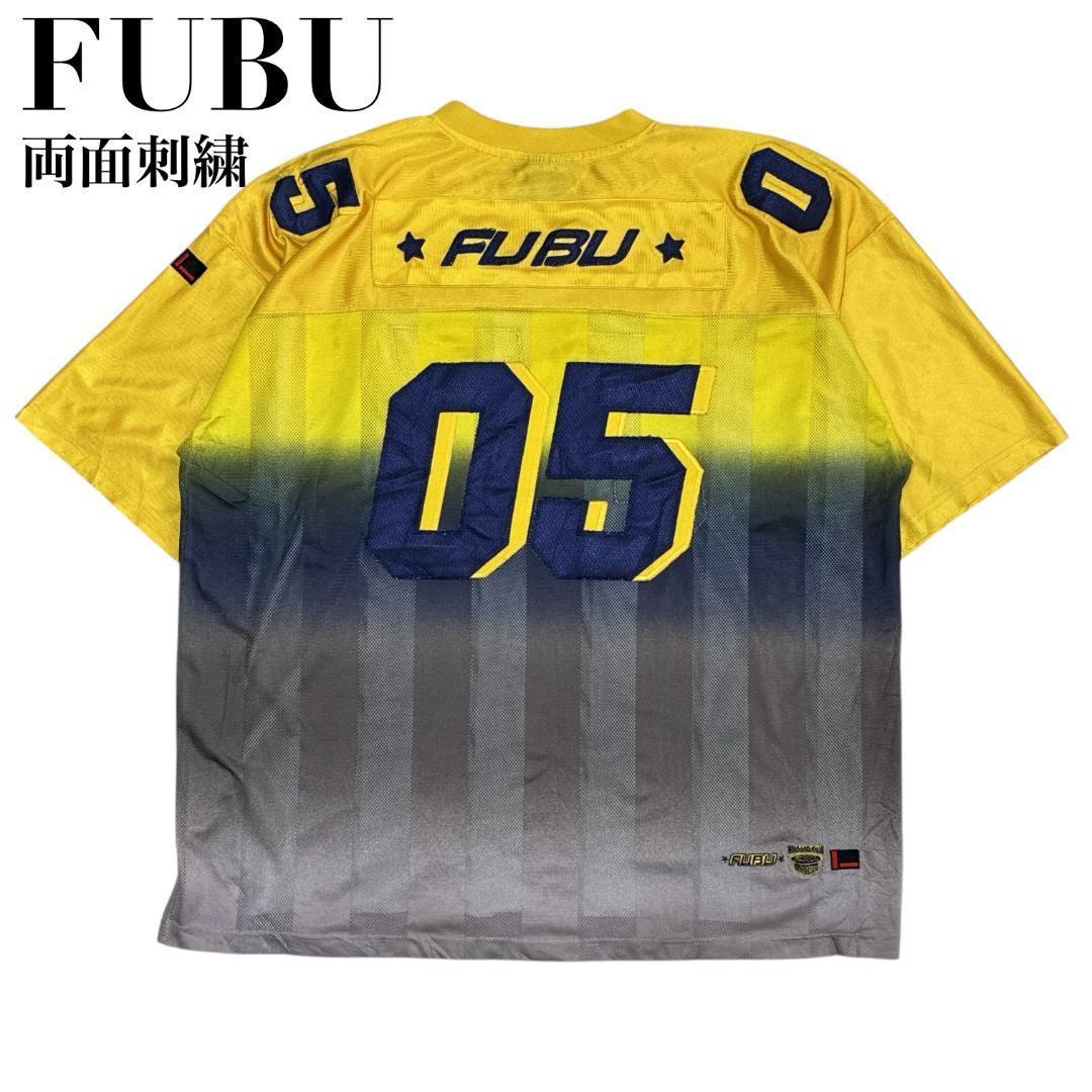 FUBU フブ 両面刺繍 3XL ゲームシャツ ユニフォーム 古着 ヒップホップ
