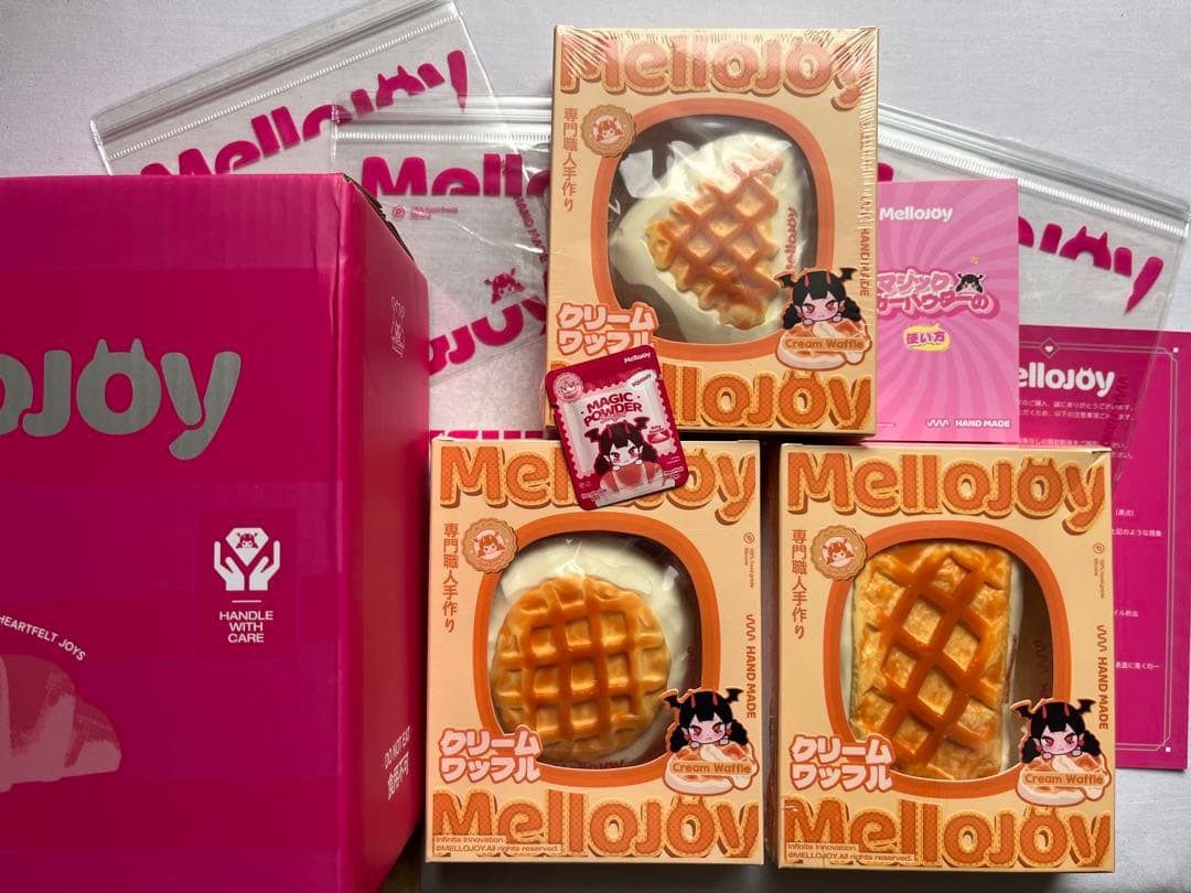 Mellojoy クリームワッフル まる さんかく しかく