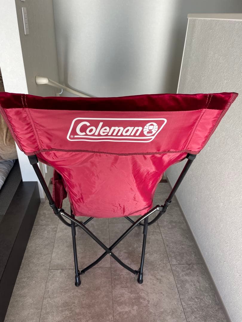 Coleman ヒーリングチェア　ベロアレッド　コールマン