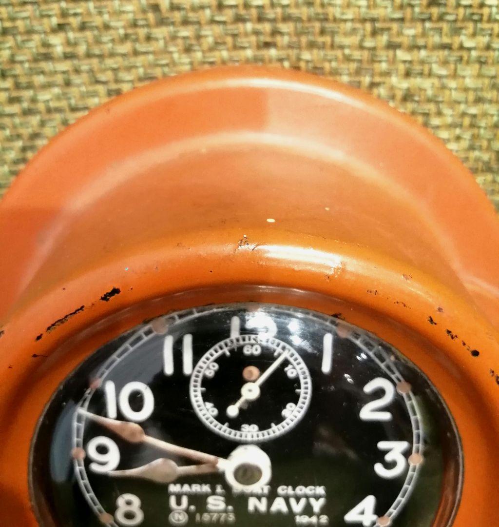 U.S.NAVY  WW2  BOAT  CLOCK 40年代　ビンテージ