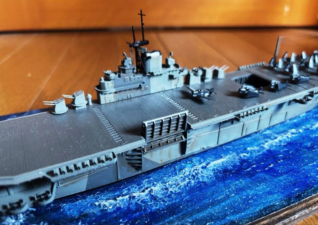 ハンコック 19 アメリカ軍 空母 軍艦モデル ジオラマ 1/700 スケール