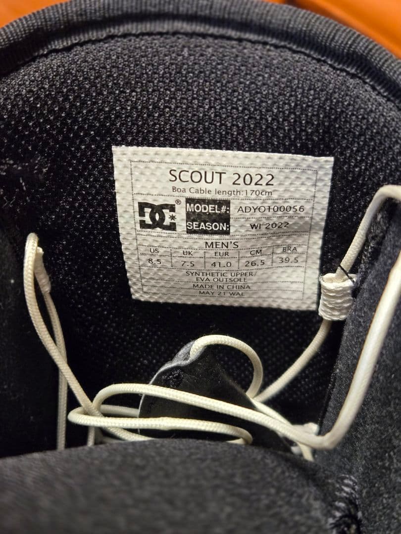 DC　SCOUT 2022　スノーボードブーツ　26.5cm　DC Shoes