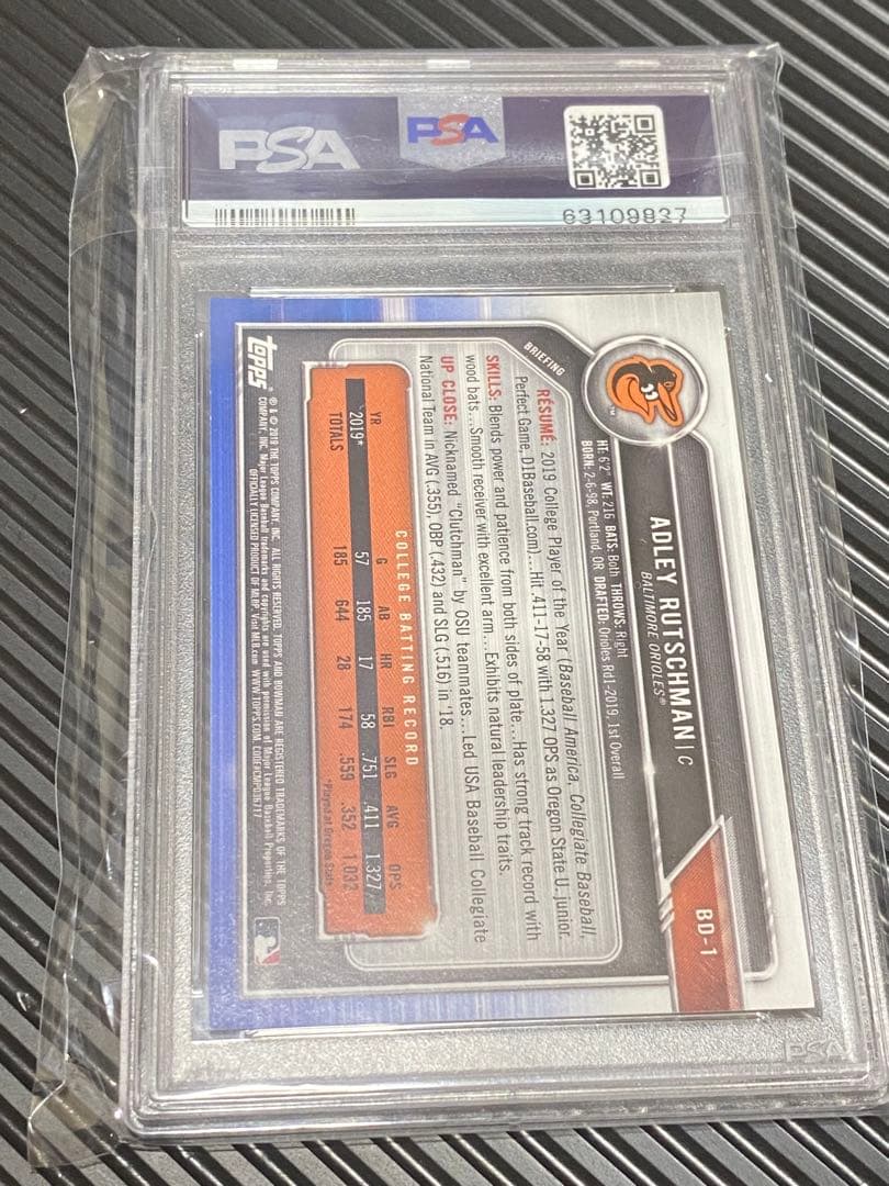 その他 bowman adley rutschman paper /50 PSA10
