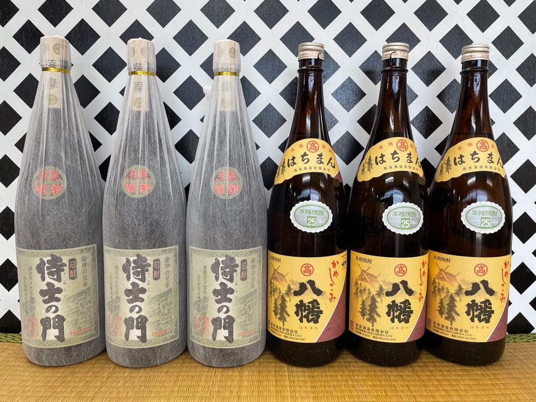 プレミアム焼酎 侍士の門 1800ml×3 八幡 1800ml×3 本格焼酎