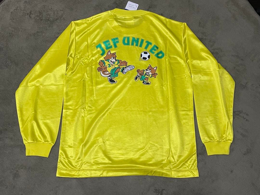 【新品未使用タグ付】JEF UNITED イエロー Tシャツ Ｌサイズ【長袖】