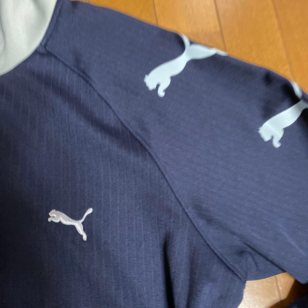 Puma ジャージ上下セット ネイビー3連ロゴ　良品