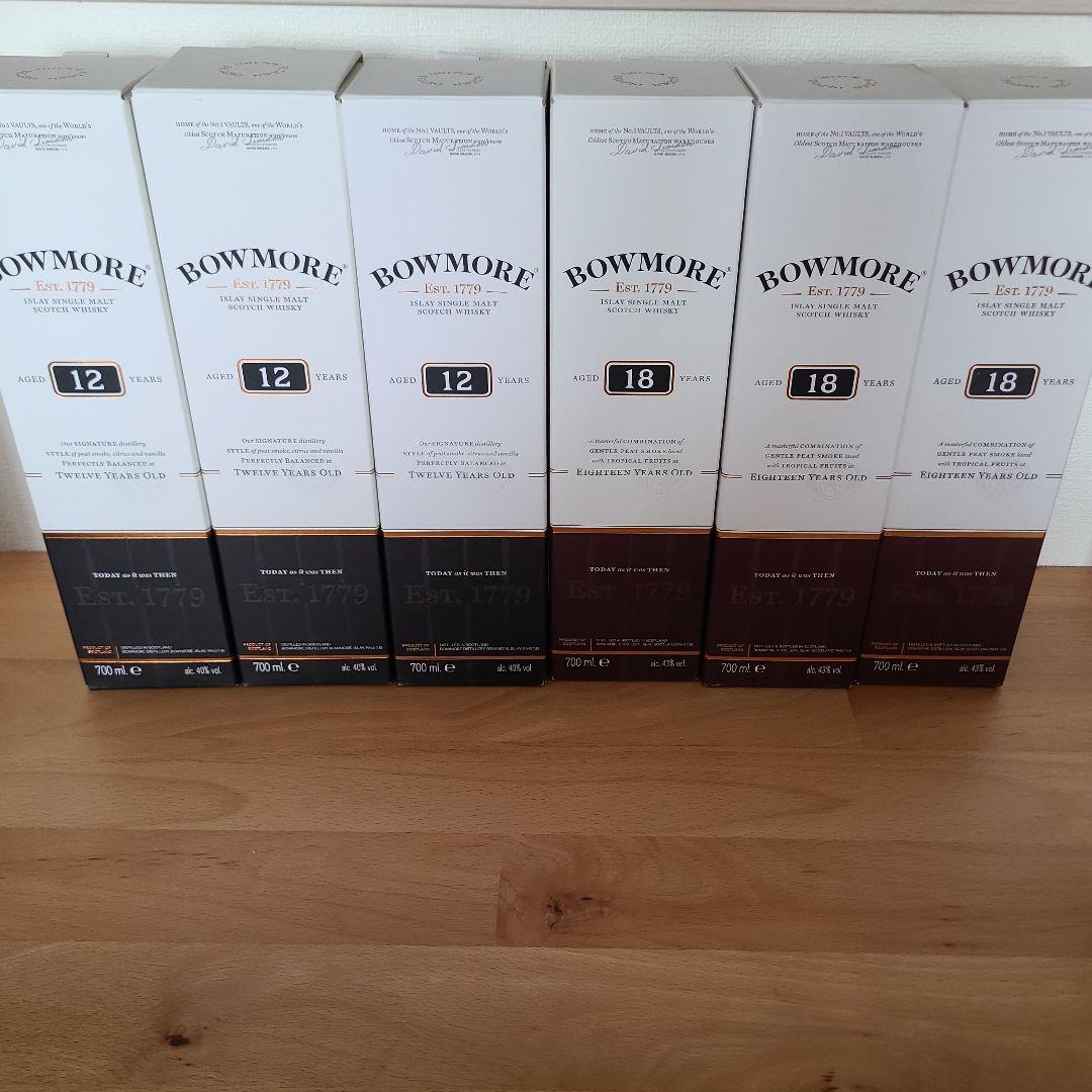 BOWMORE 12年 18年 ウイスキー 6本セット
