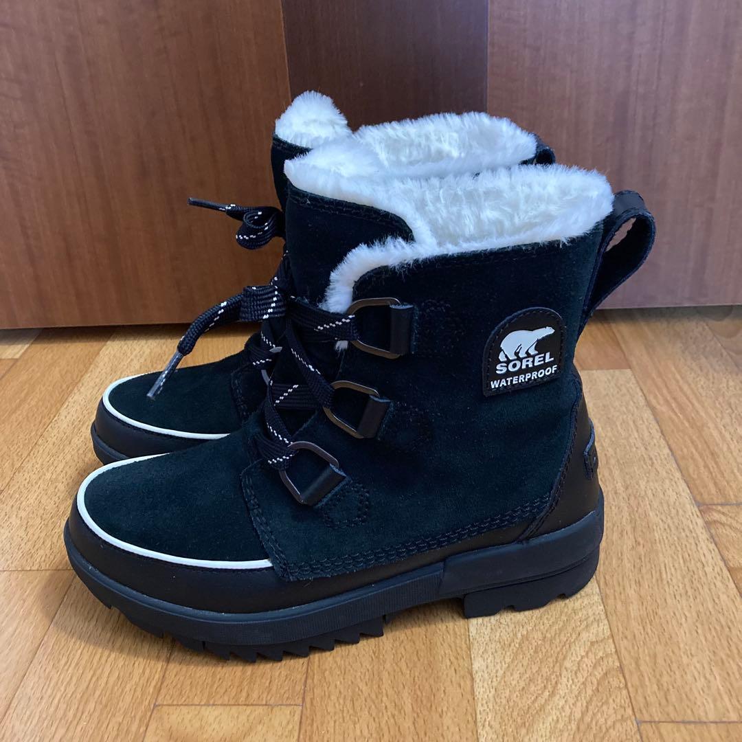 【美品】SOREL スノーブーツ ブラック 24.5cm