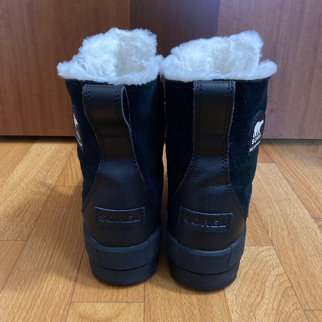 【美品】SOREL スノーブーツ ブラック 24.5cm
