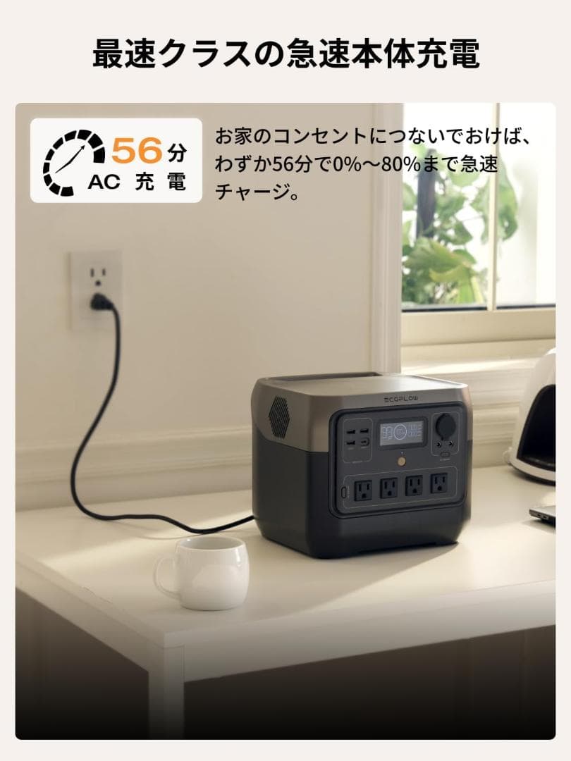 【新品】EcoFlow ポータブル電源  2 Pro