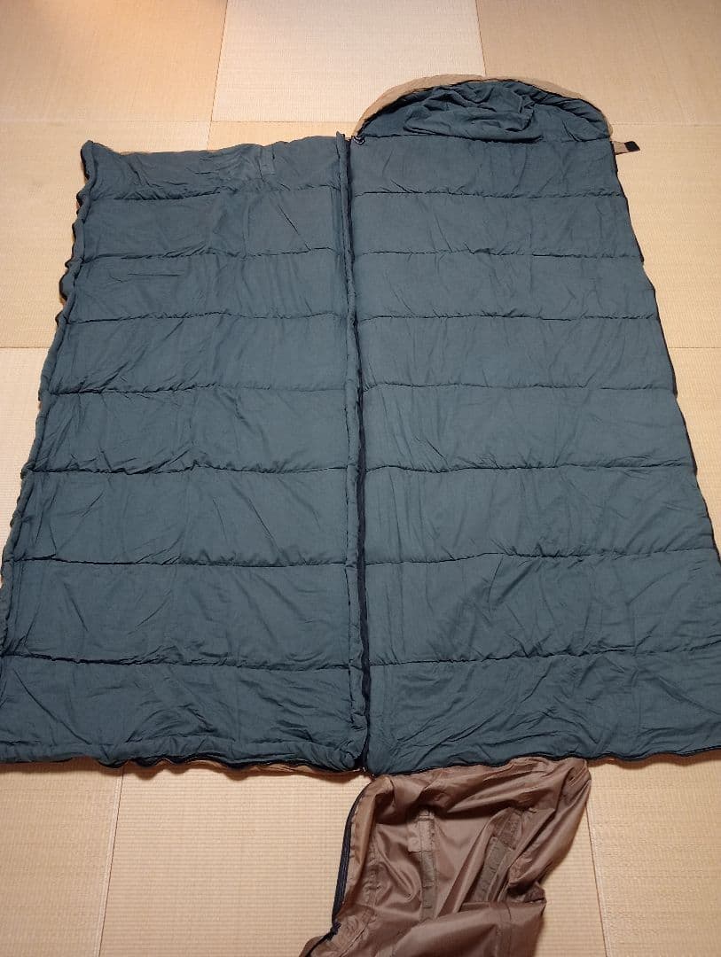 WAQ DD SLEEPINGBAG ファミリー 両開き 3シーズン快適使用0℃
